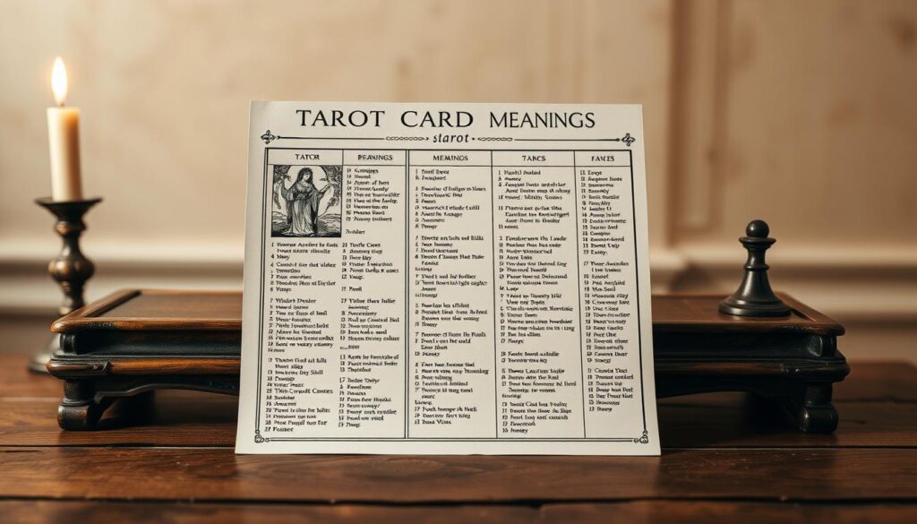 Tarot Card Meanings Cheat Sheet: Interpret Cards with Ease